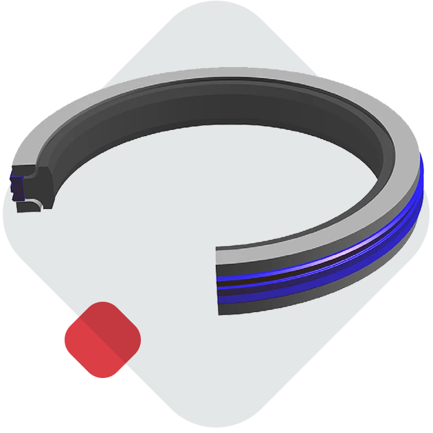 Piston seals - double acting hydraulic cylinder piston seals | Hallite
